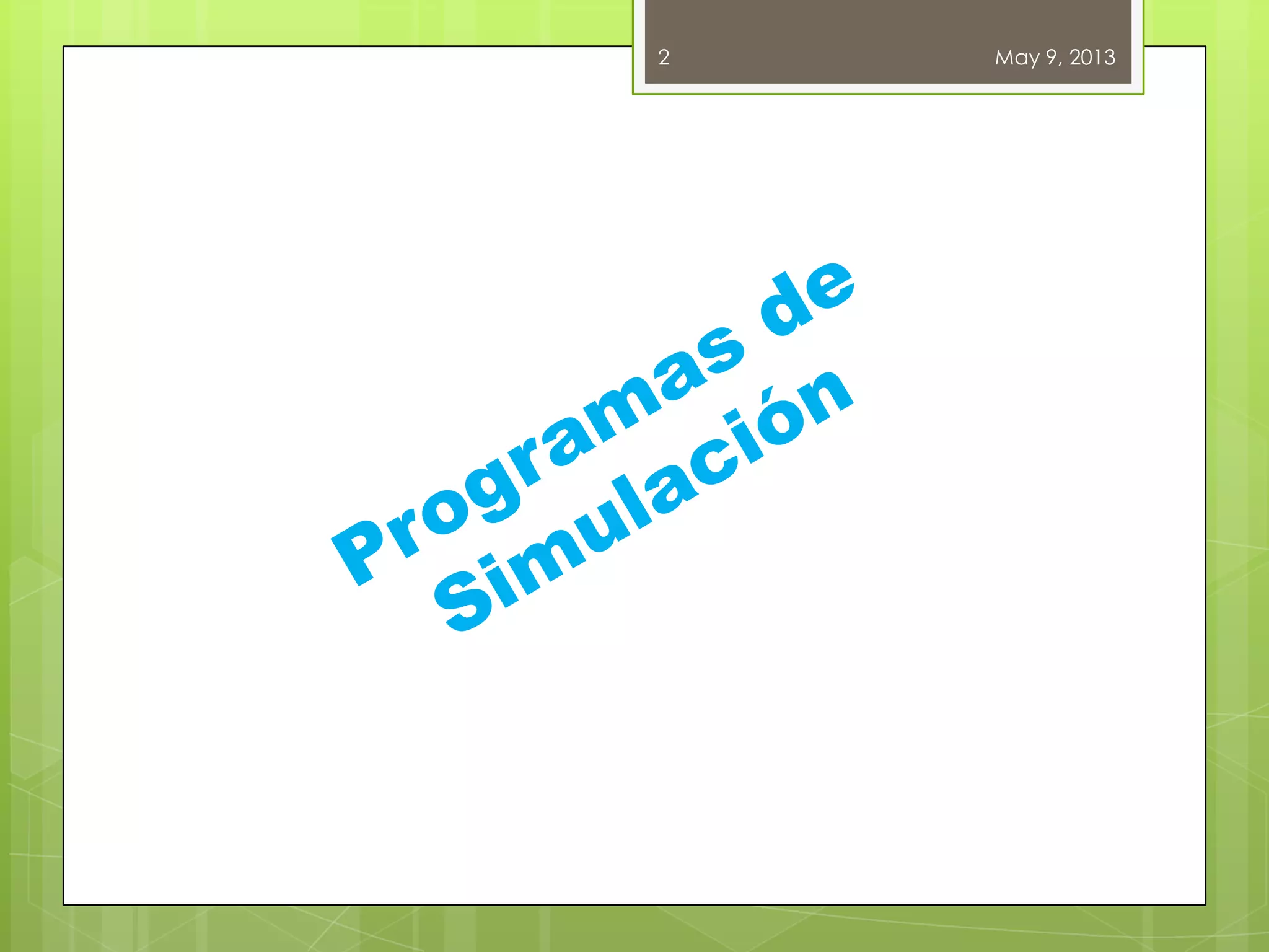 Programas de simulacion | PPTX | Computer Software and Applications ...