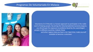 Programas De Voluntariado En Malasia.pptx