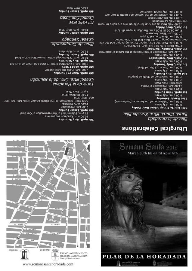 Programa Semana Santa inglés Pilar de la Horadada 2012 | PDF | National & Civic Holidays | Holidays