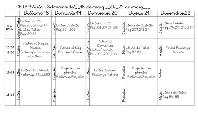 Programa setmana maig18 | PPT