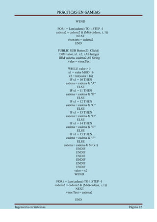 Programas Gambas | PDF