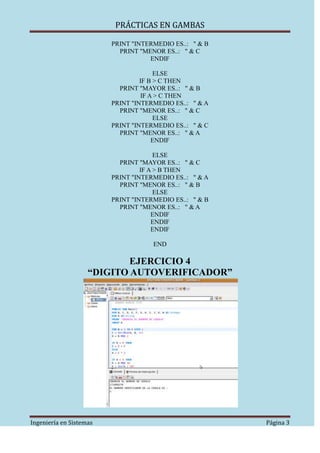 Programas Gambas | PDF