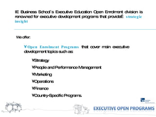 International Executive Programs | PPT