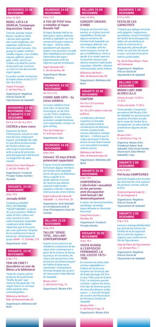 Programa Som Capacos 2019 de Sabadell | PDF