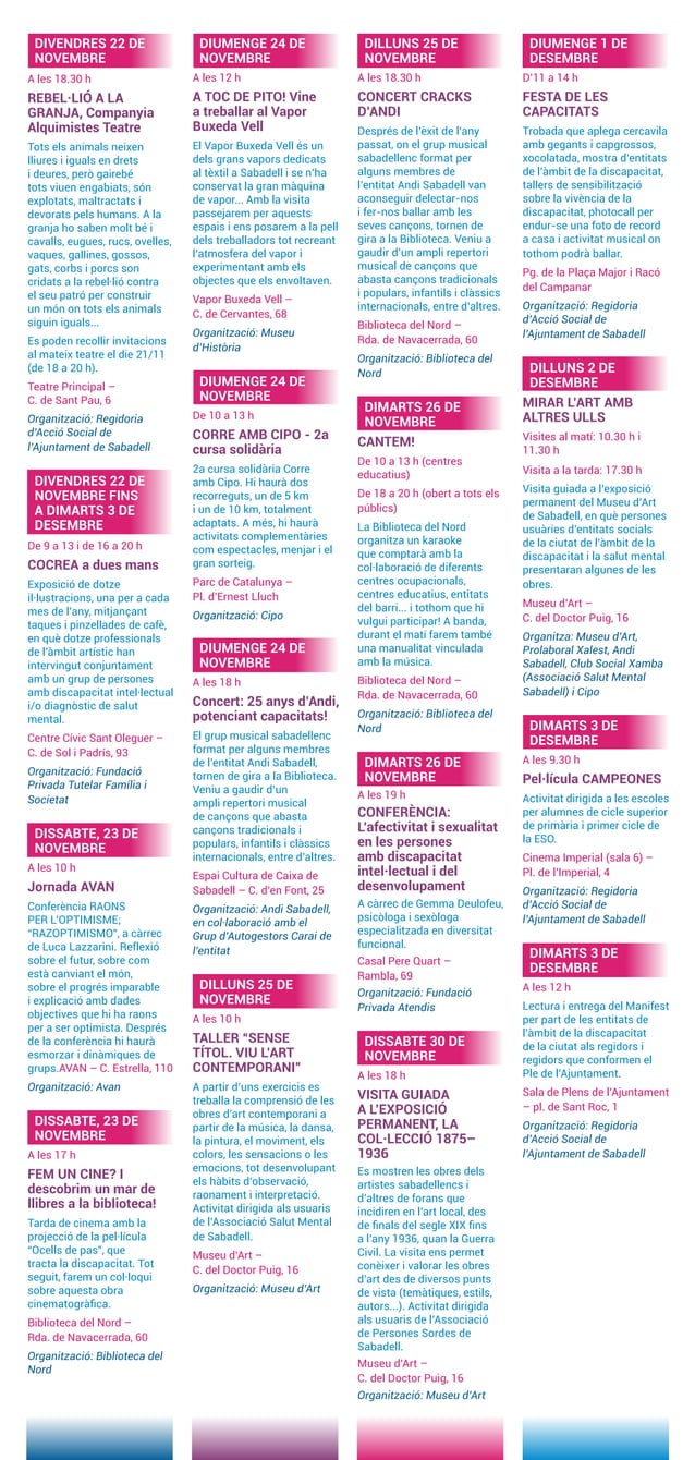 Programa Som Capacos 2019 de Sabadell | PDF