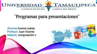 Programas para presentaciones | PPT