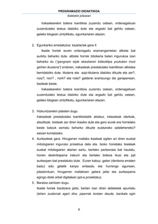 Programazio diaktikoa | PDF