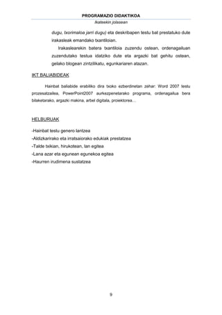 Programazio diaktikoa | PDF