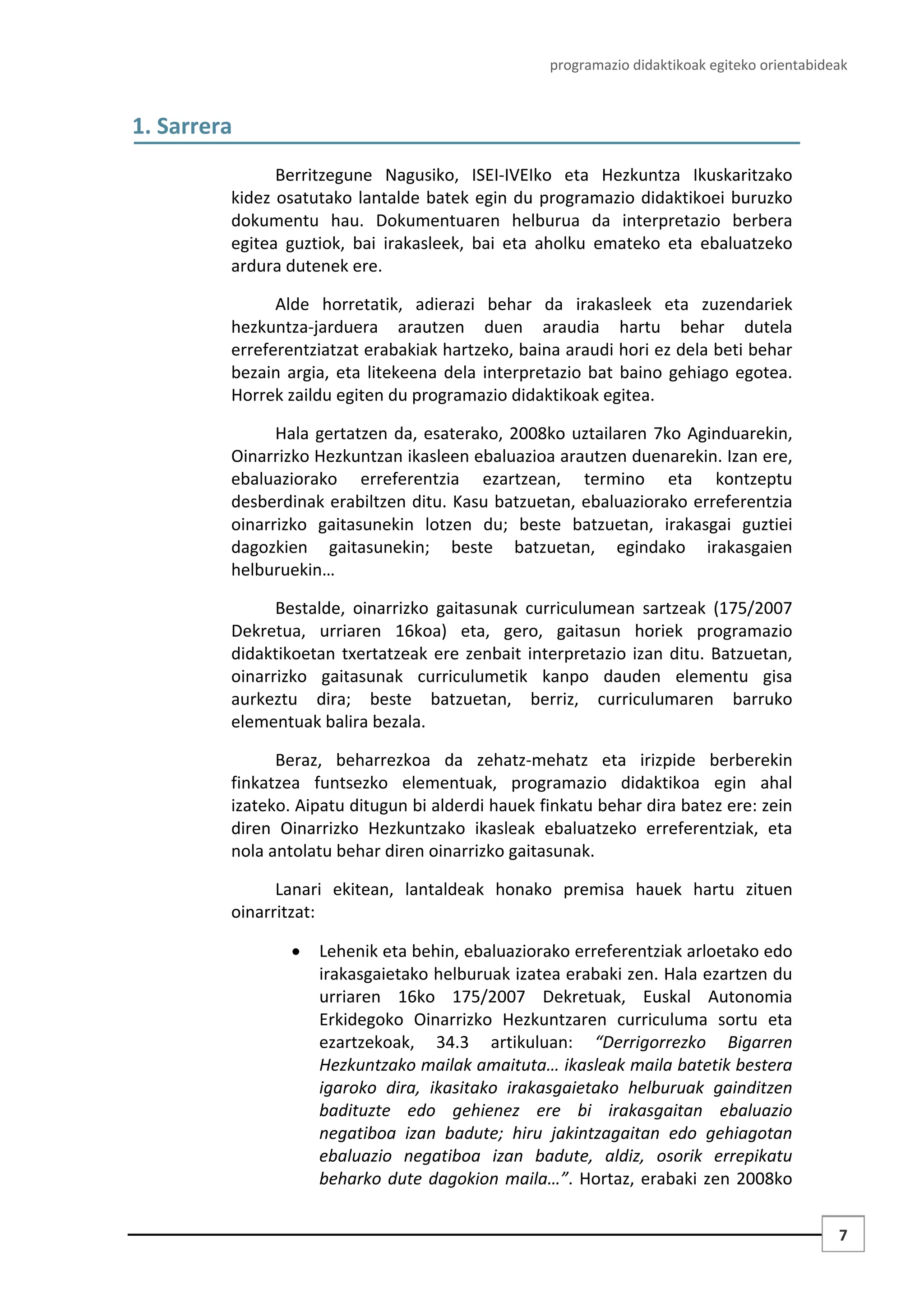 Programazio didaktikoak lh eta dbh | PDF