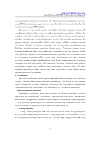 Program community development Pertamina Sebagai Wujud CSR | PDF