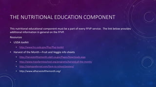 Program compliance snack ffvp smp | PPT
