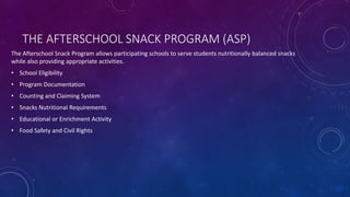 Program compliance snack ffvp smp | PPT