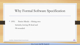 Formal Software Specification part 1 | PPT