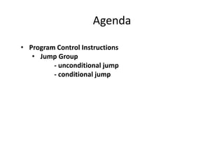 Program control instructions | PPTX