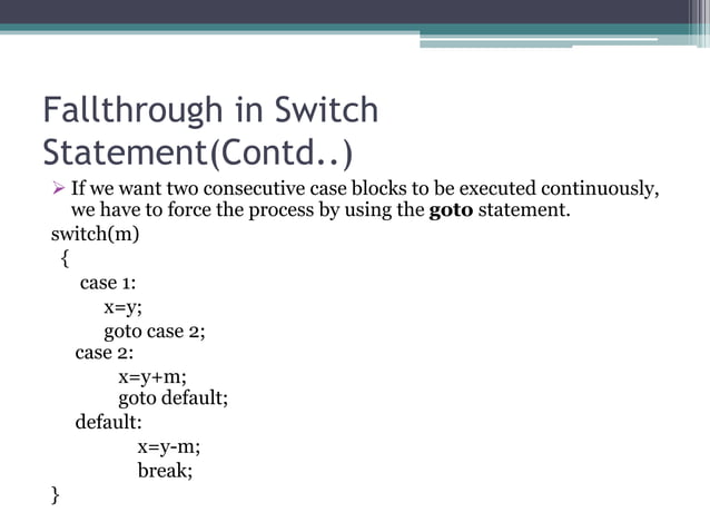 Program control statements in c# | PPTX