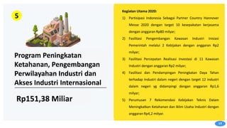 Program dan Kegiatan Kementerian Perindustrian Tahun 2020 | PPT