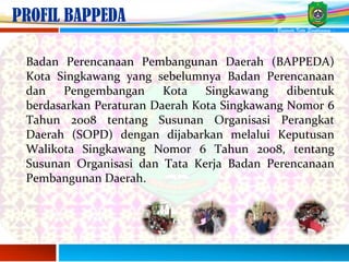 Program dan Kegiatan Unggulan Bappeda Tahun 2013 | PDF