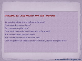 Program de psihoeducatie | PPTX