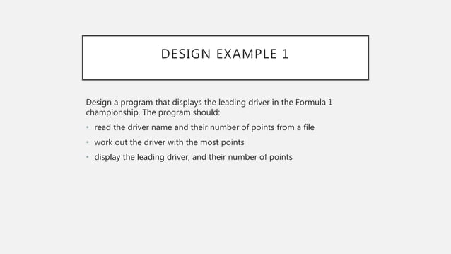 Program Design | PPT