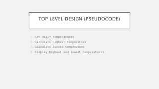 Program Design | PPT