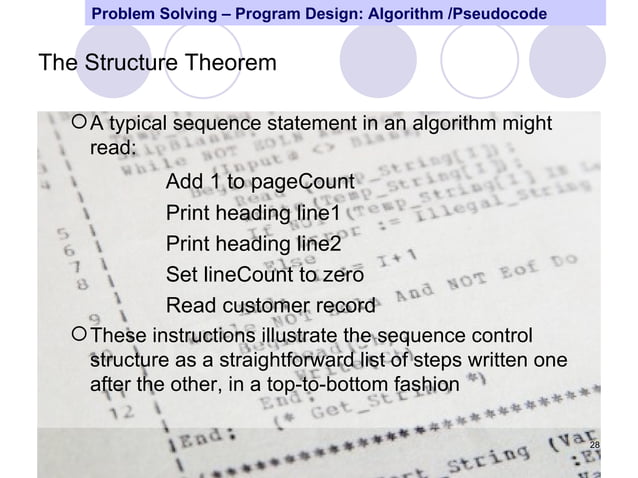 Program design and problem solving techniques | PPT | Programming ...