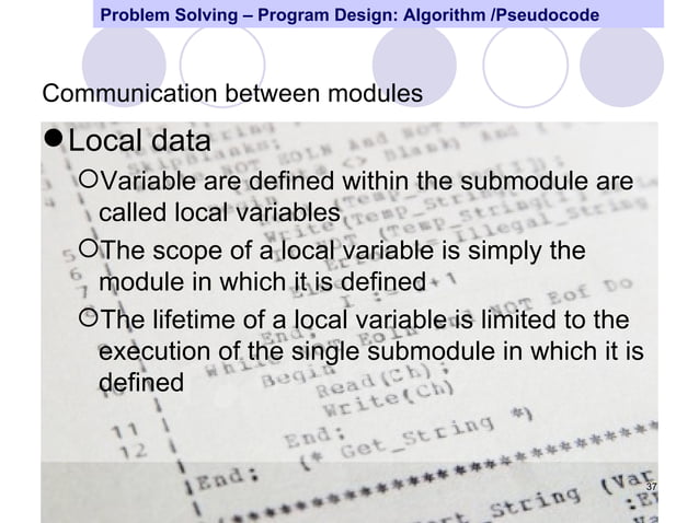 Program Design And Problem Solving Techniques Ppt Programming Languages Computing