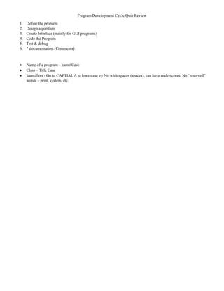 Program Development Cycle Quiz Review.docx
