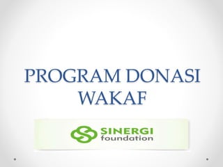 REKENING DONASI PROGRAM SINERGI FOUNDATION | PPT