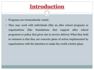 Programe design | PPT