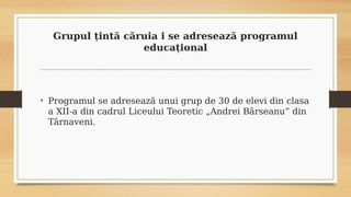 Program educațional | PDF