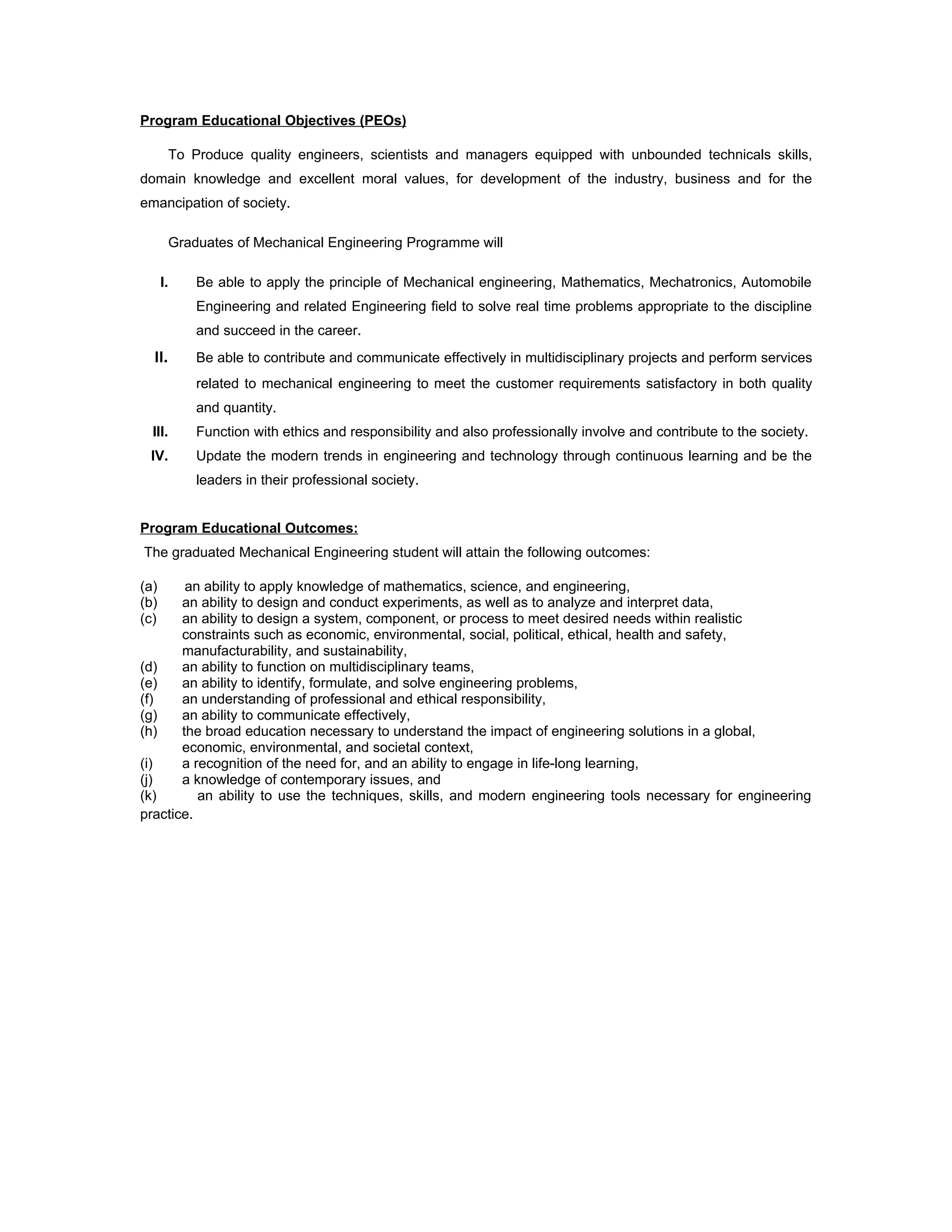 Program Educational Objectives Pdf