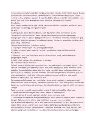 Program ektra bl tangkis | DOCX