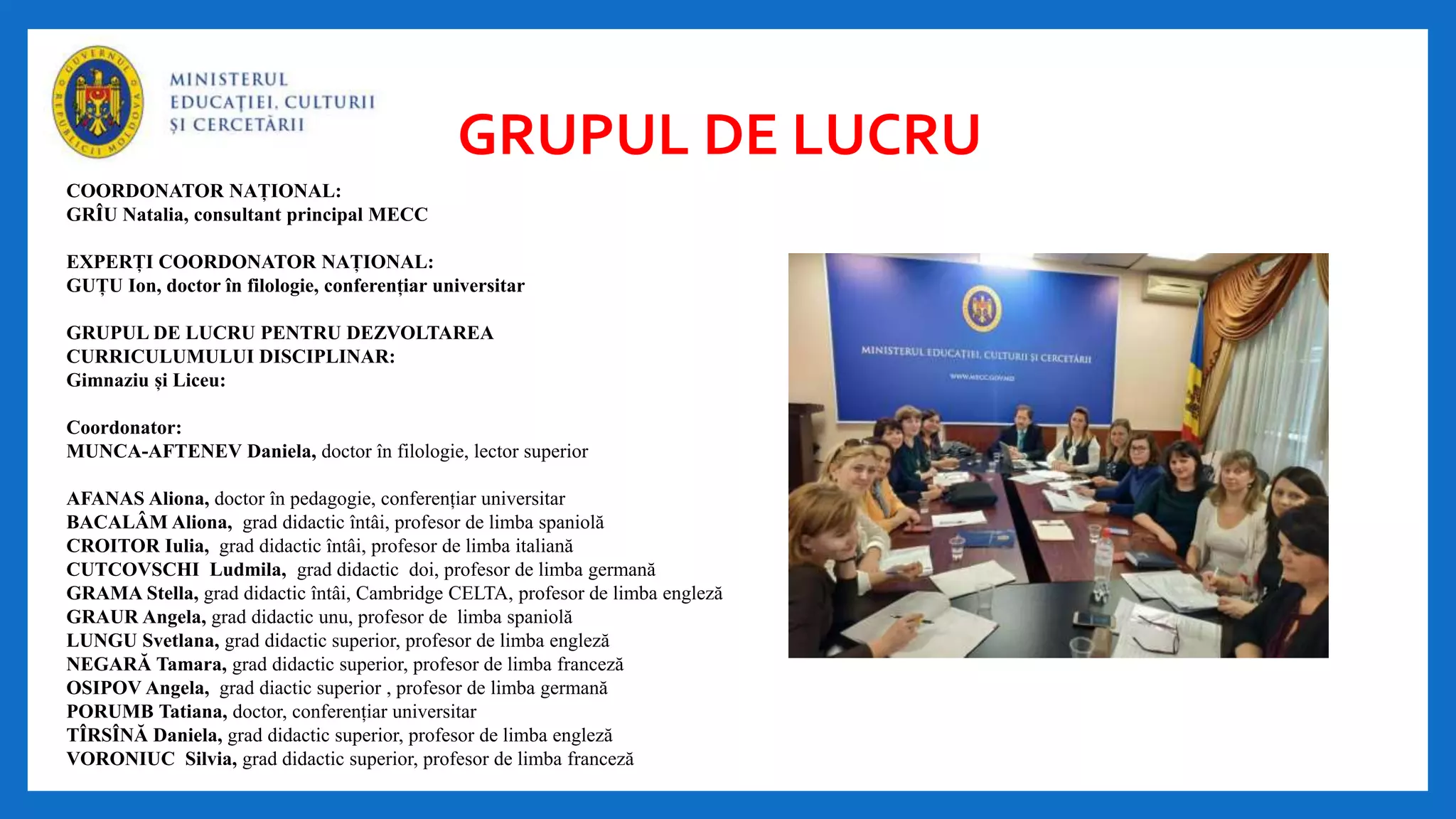 Elemente de noutate Curriculum 2019. Formare formatori Curriculum 2019 ...