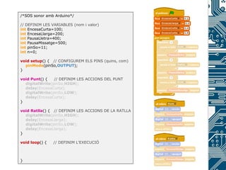 Programem Arduino 01. Sortides Digitals | PPT