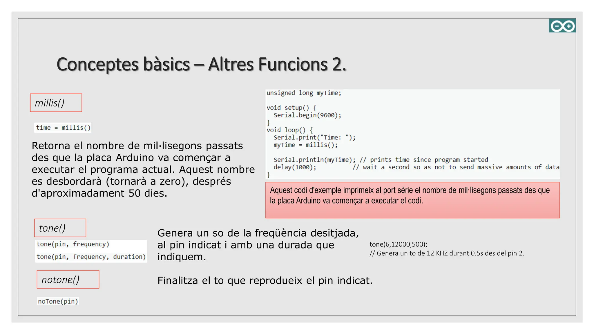 Programem la placa Arduino - Presentación para la asignatura de ...