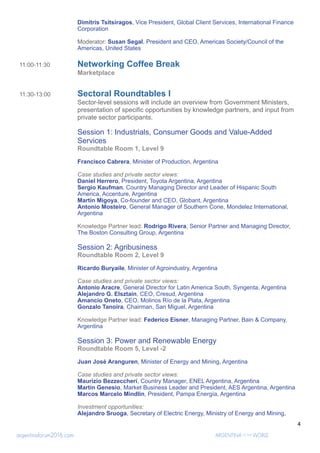 Argentina Business & Investment Forum | PDF