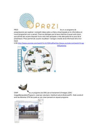 Programes mes utilitzats | PDF