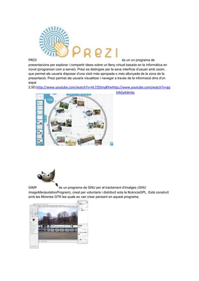 Programes mes utilitzats | PDF