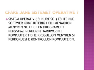 Programet kompjuterike | PPTX