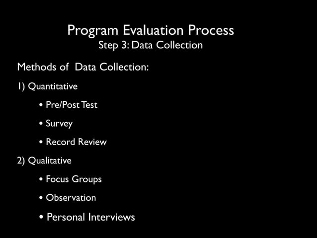 Program evaluation | PPT