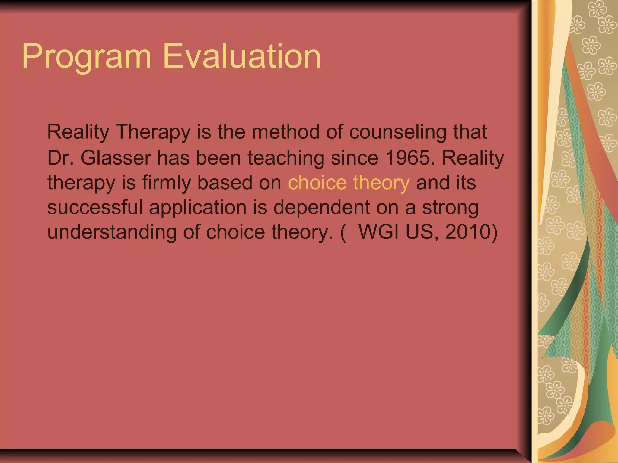 Program evaluation | PPT
