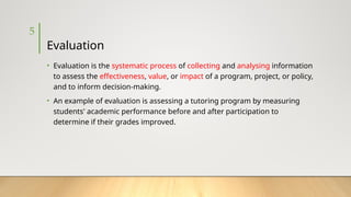 Program Evaluation C. I. P. P. Evaluation Model. pptx | PPT