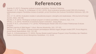 Program Evaluation educational research methods | PPTX