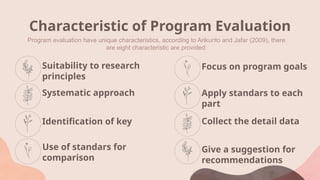Program Evaluation educational research methods | PPT