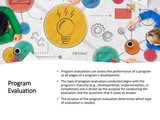 Program Evaluation and Performance Measurement | PDF