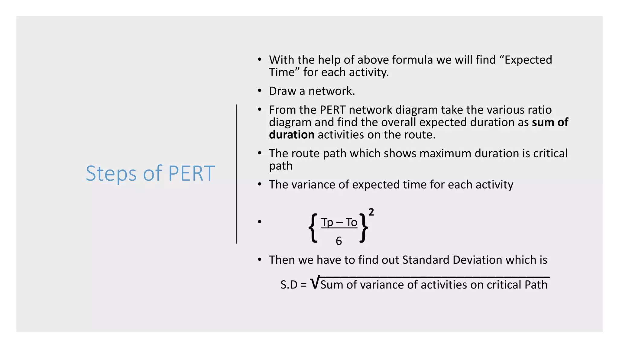 Program evaluation and review technique | PPTX