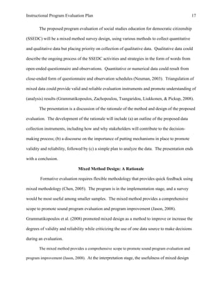 Program evaluation plan | PDF