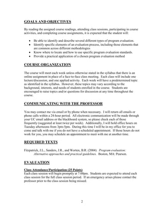 EDLD814 Program Evaluation | DOCX | Educational Assessment | Education