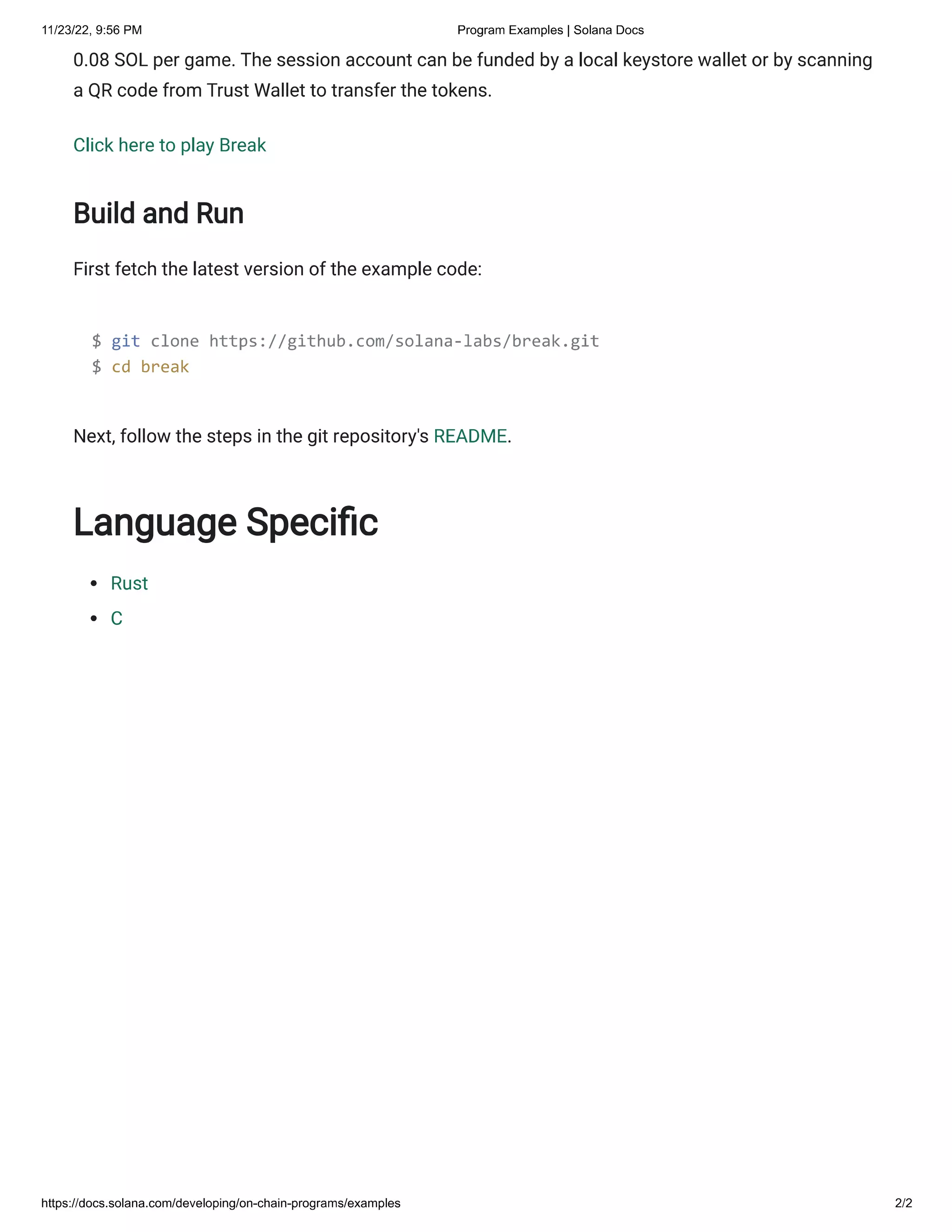 Program Examples on Solana Research | PDF