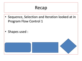 Program flow control 2 | PPTX